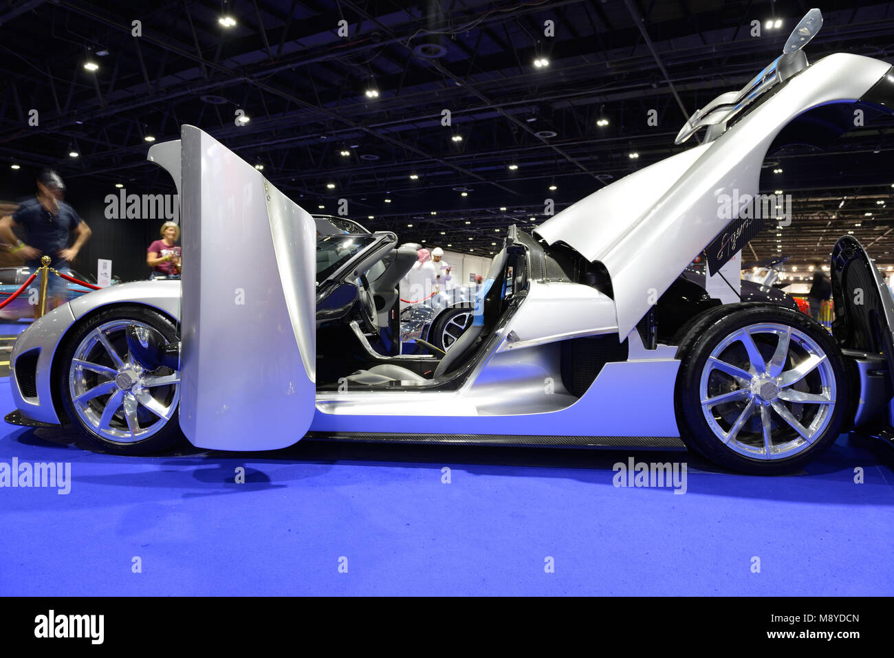 DUBAI, UAE - NOVEMBER 18: The Koenigsegg Agera R race car is on Dubai ...