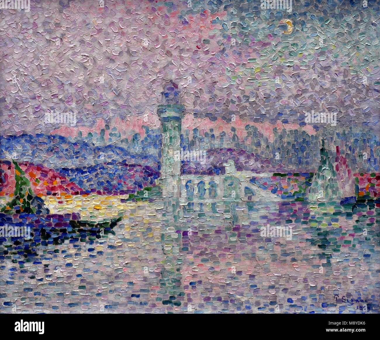 Le Phare - The Lighthouse (Antibes) 1909 Paul Signac, 1863-1935, France ...