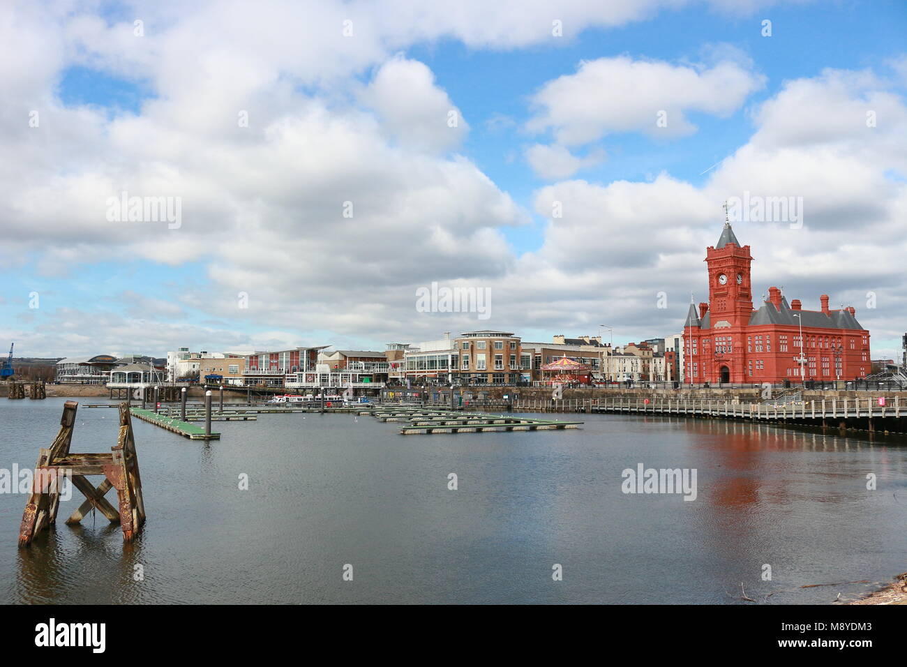 Cardiff bay landscape Stock Photo - Alamy