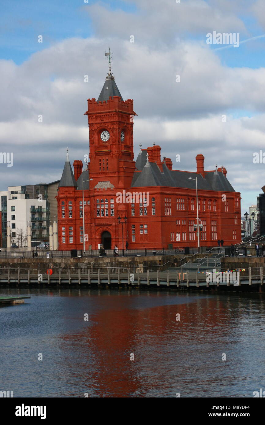 Cardiff bay landscape Stock Photo - Alamy