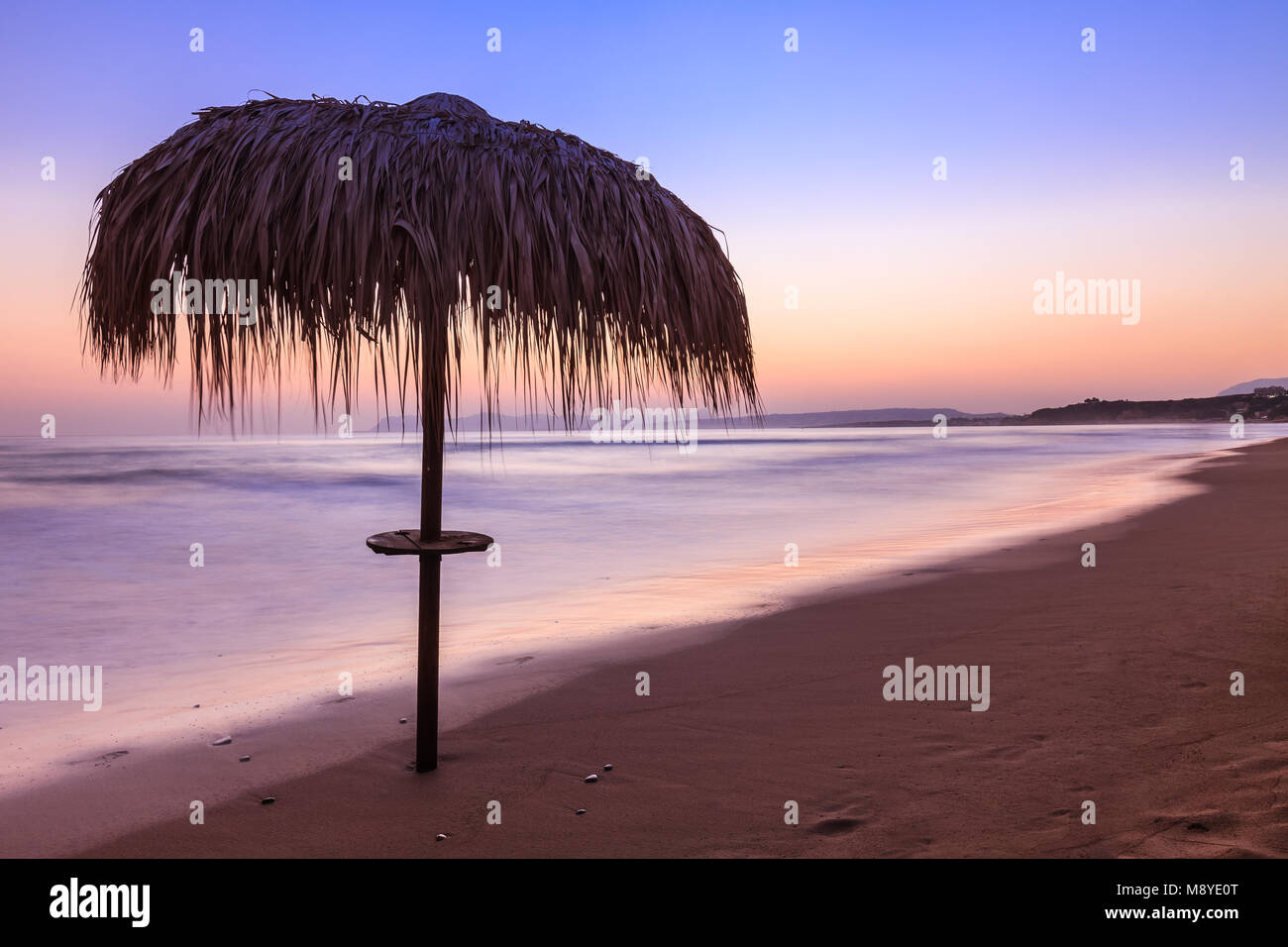 sunrise on the beach in Crete island Greece Stock Photo - Alamy