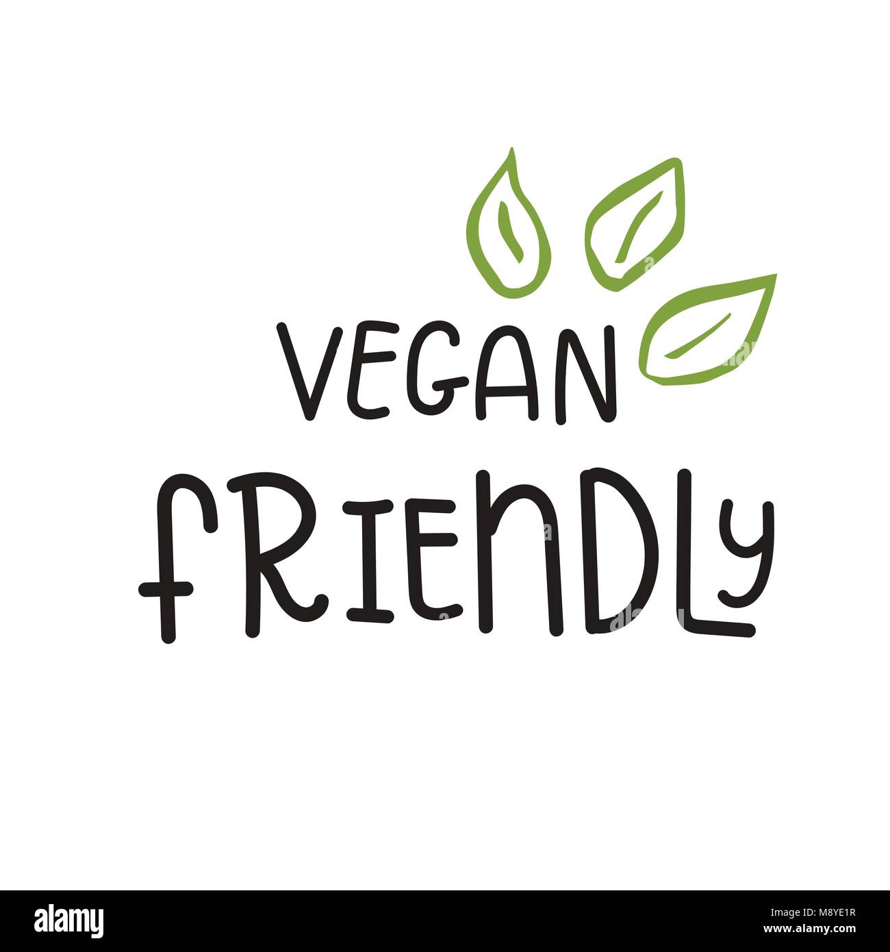 Vector eco, bio green logo or sign. Vegan healthy food badge, tag for ...