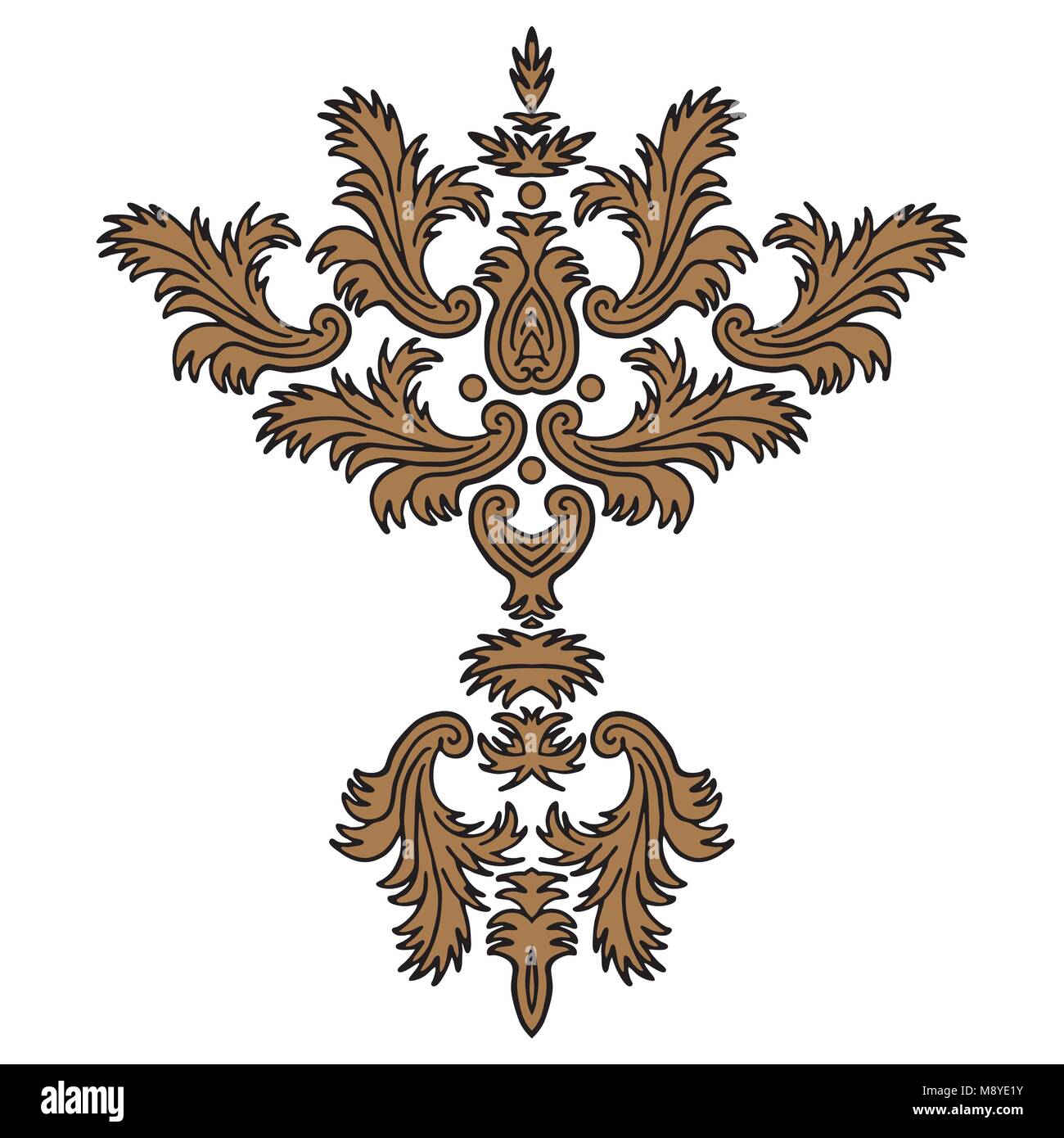 Ornamental floral luxury element for design in vintage stile Stock ...