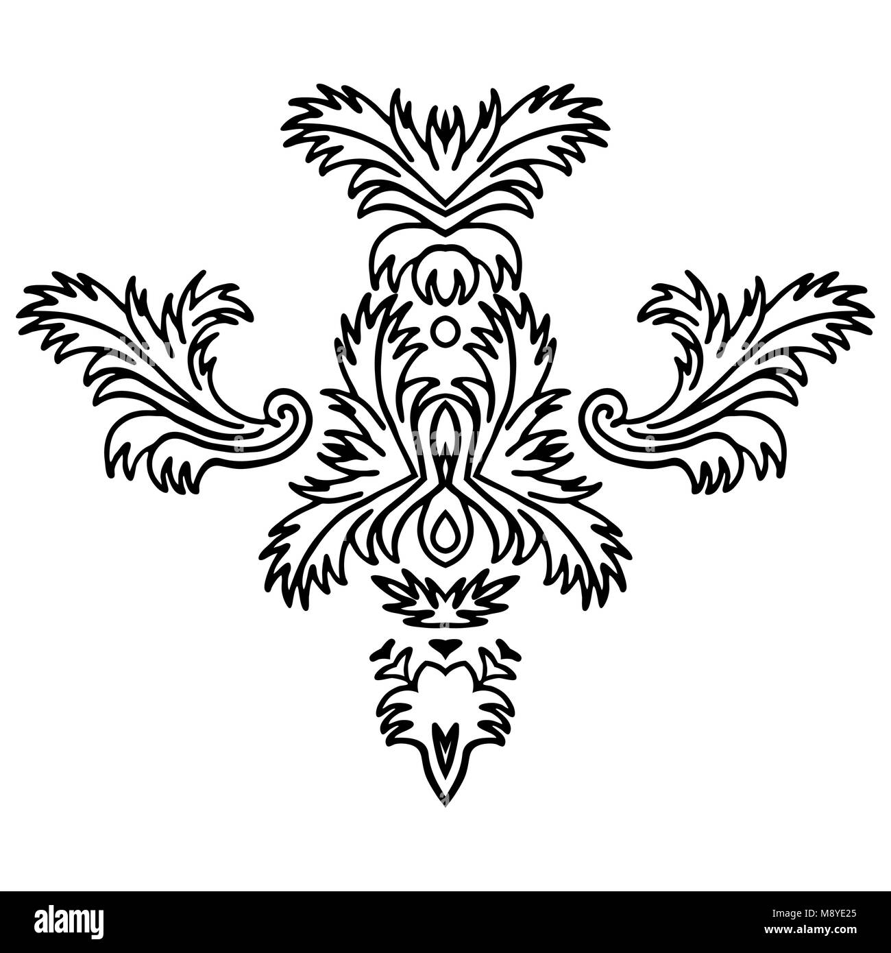 Ornamental floral luxury element for design in vintage stile Stock ...