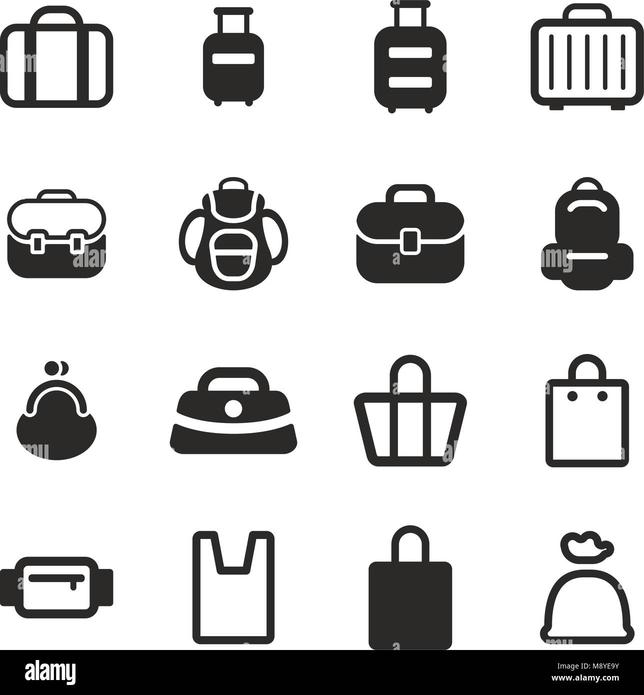 Black jute bag Stock Vector Images - Alamy