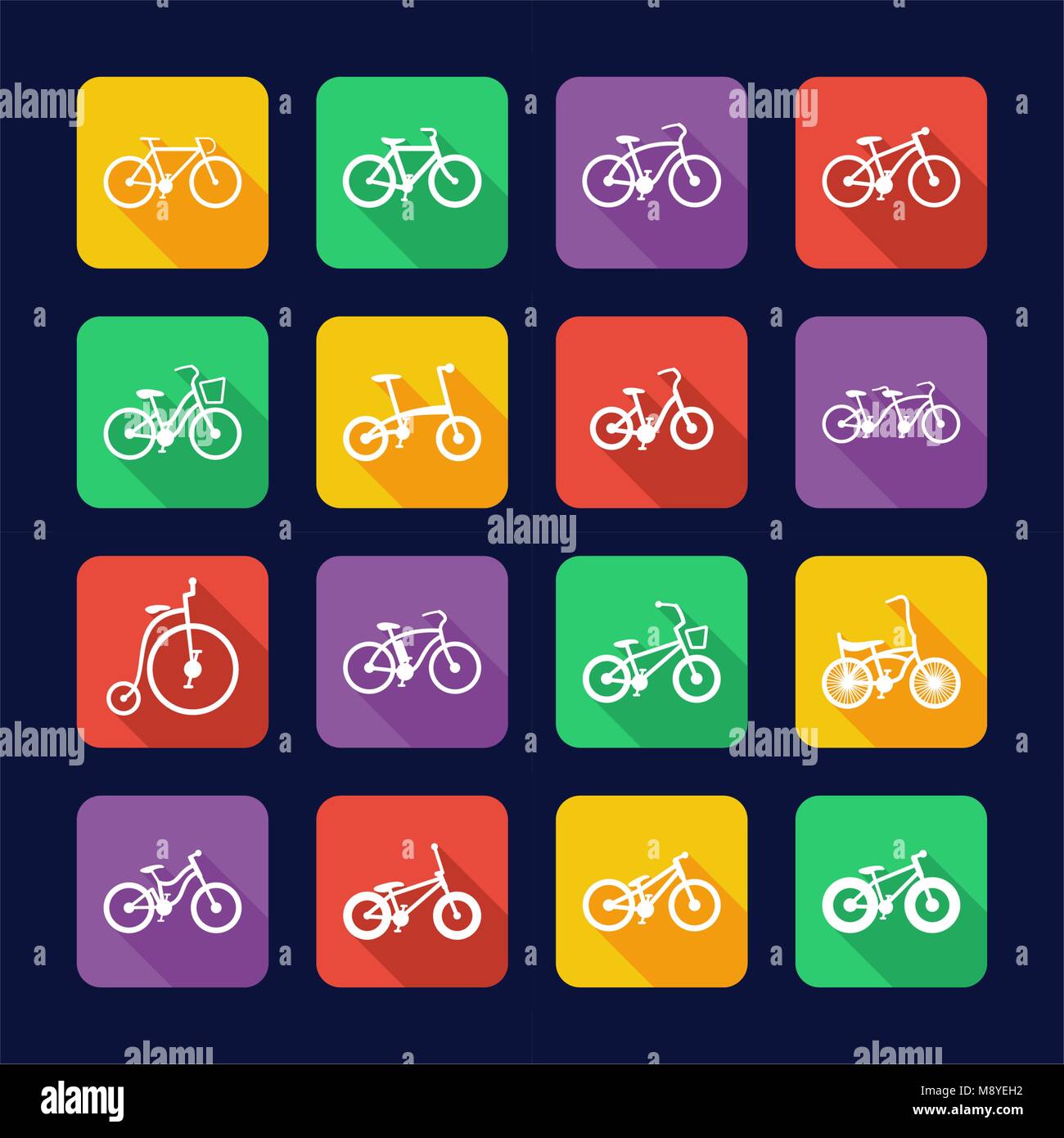 Full suspension mountain bike silhouette hi-res stock photography and ...