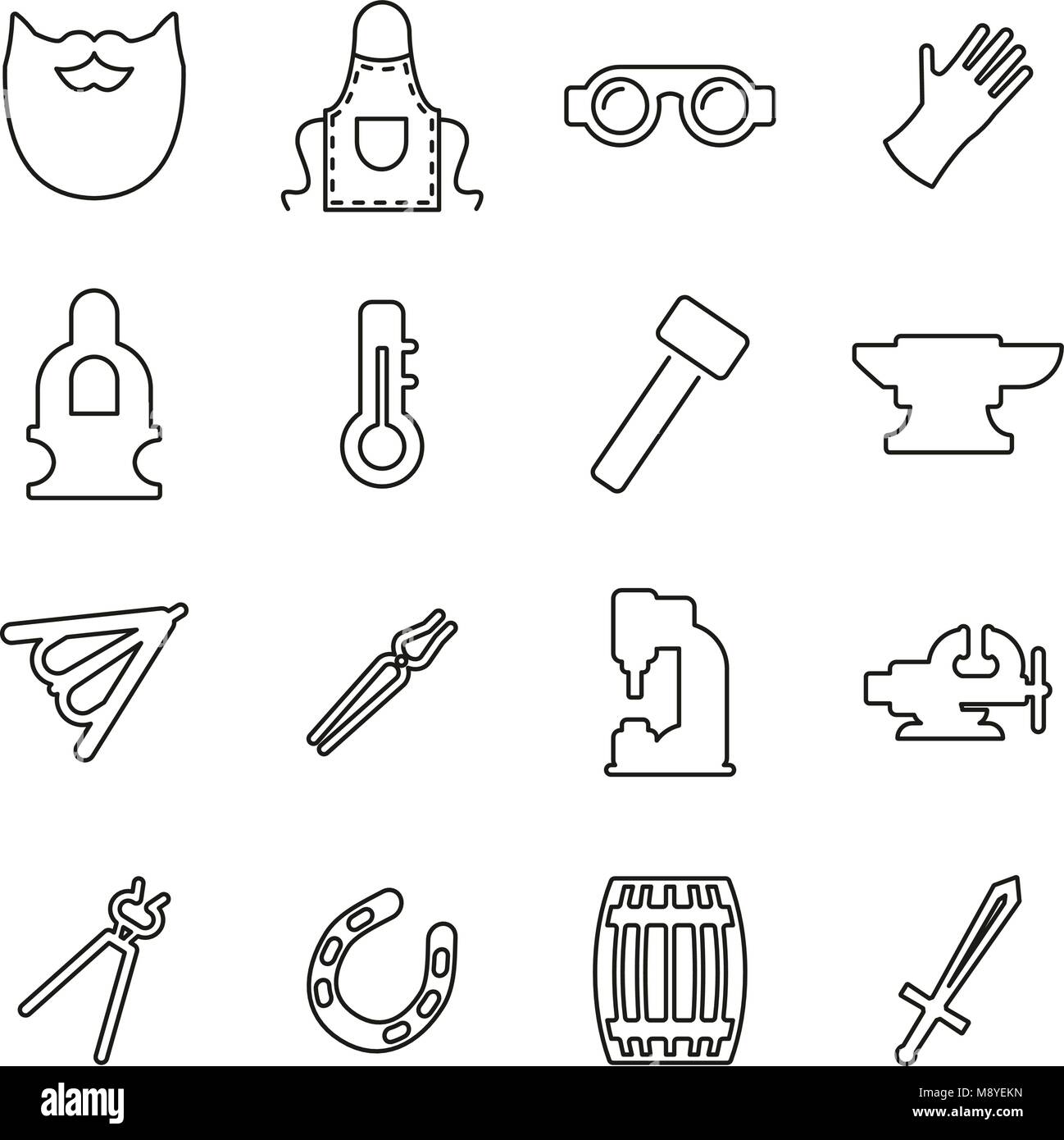 Thin gloves Stock Vector Images - Alamy