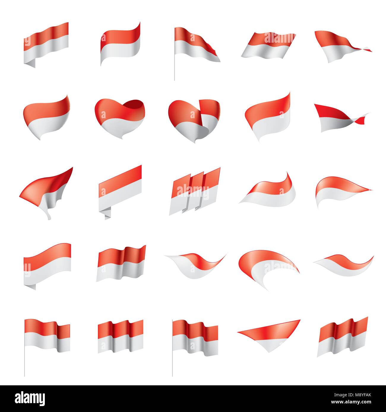 Indonesia flag, vector illustration Stock Vector Image & Art - Alamy