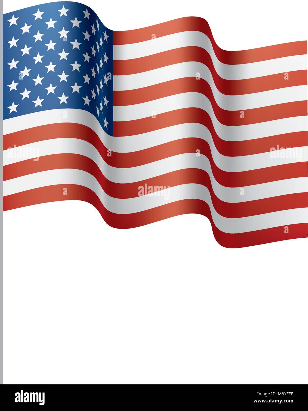USA Flag isolated Stock Vector Image & Art - Alamy