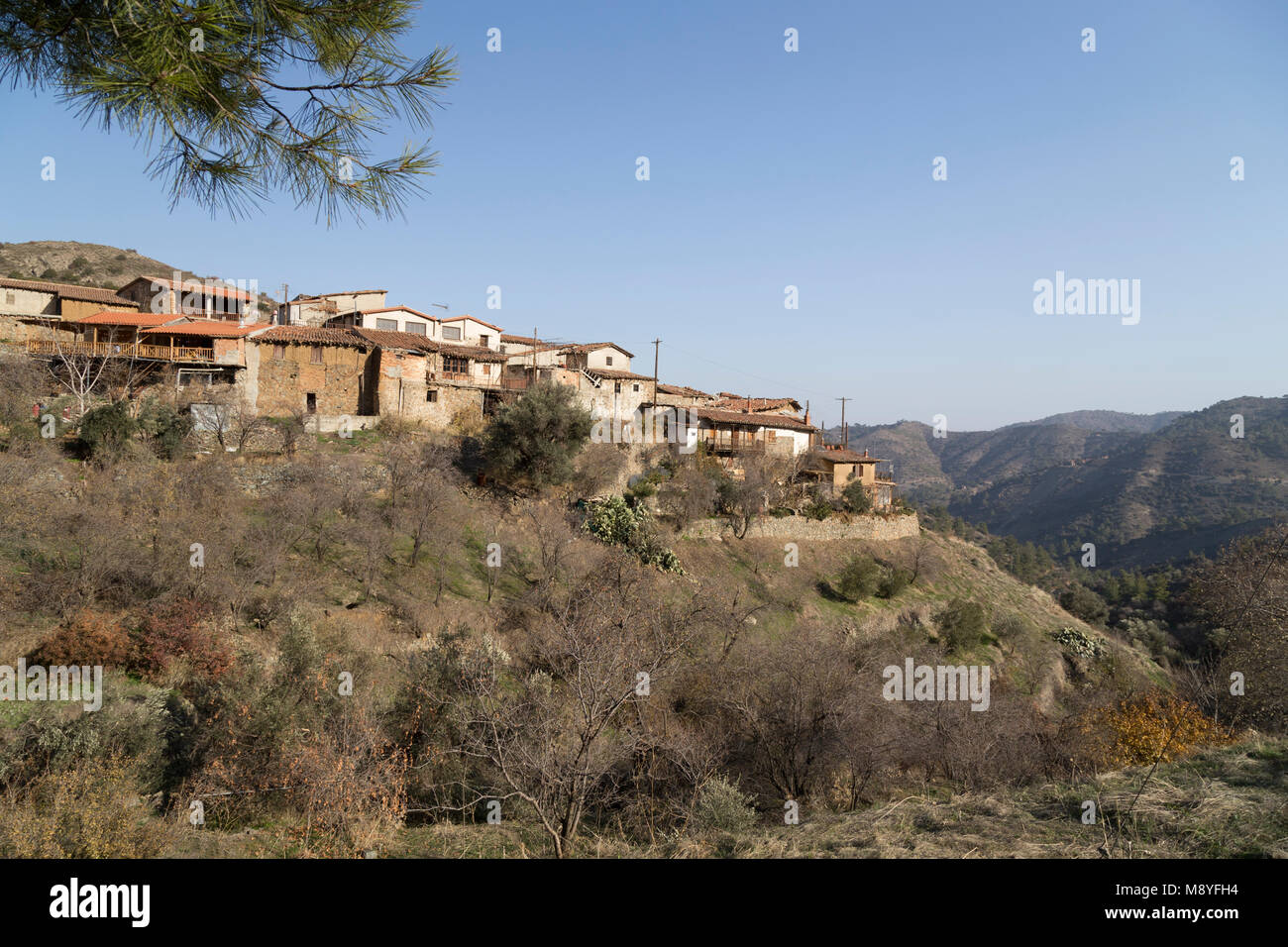 Cyprus, Lazanias, view of the village of Lazanias Stock Photo - Alamy