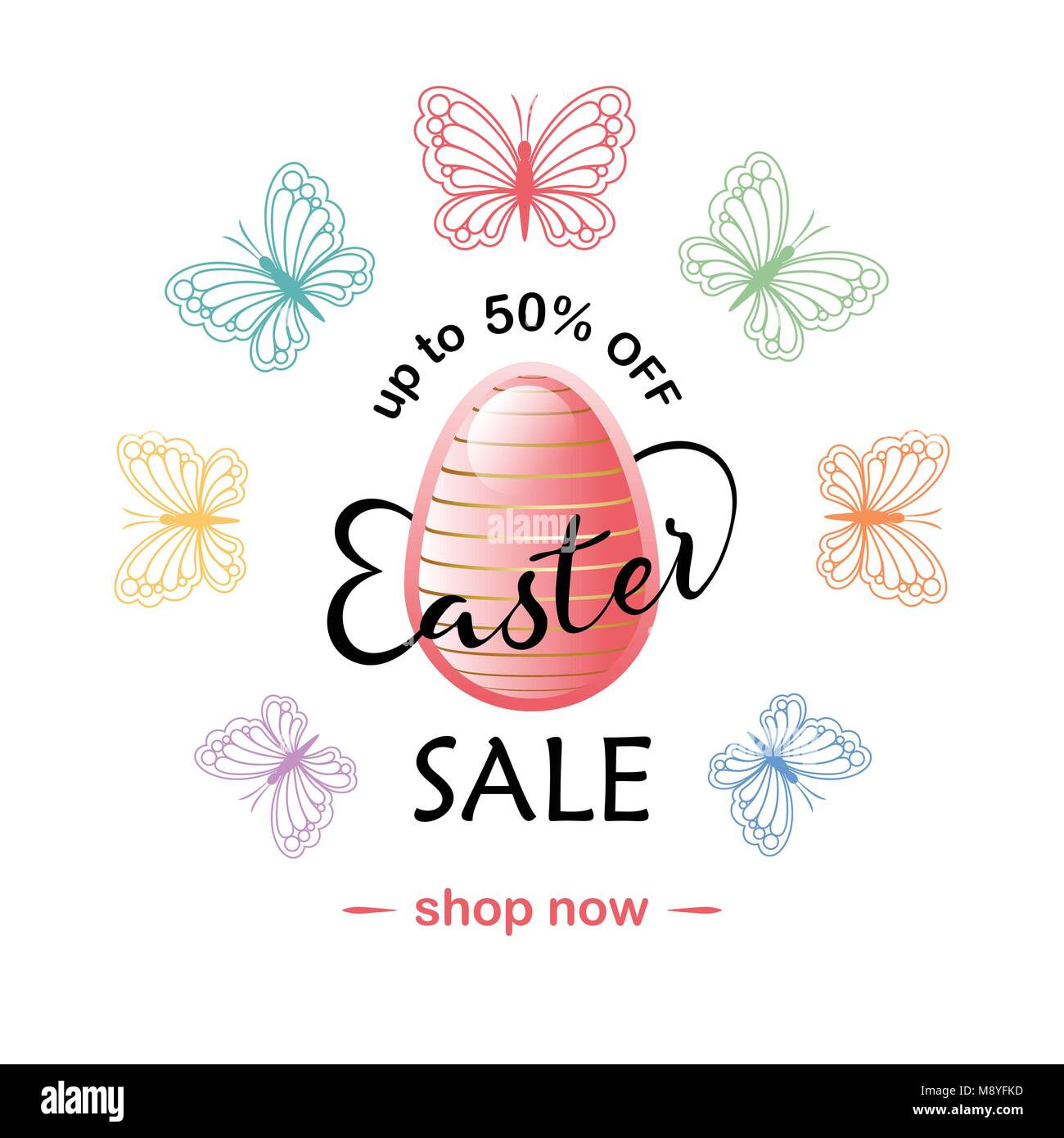 Creative easter holiday layout Stock Vector Images - Alamy