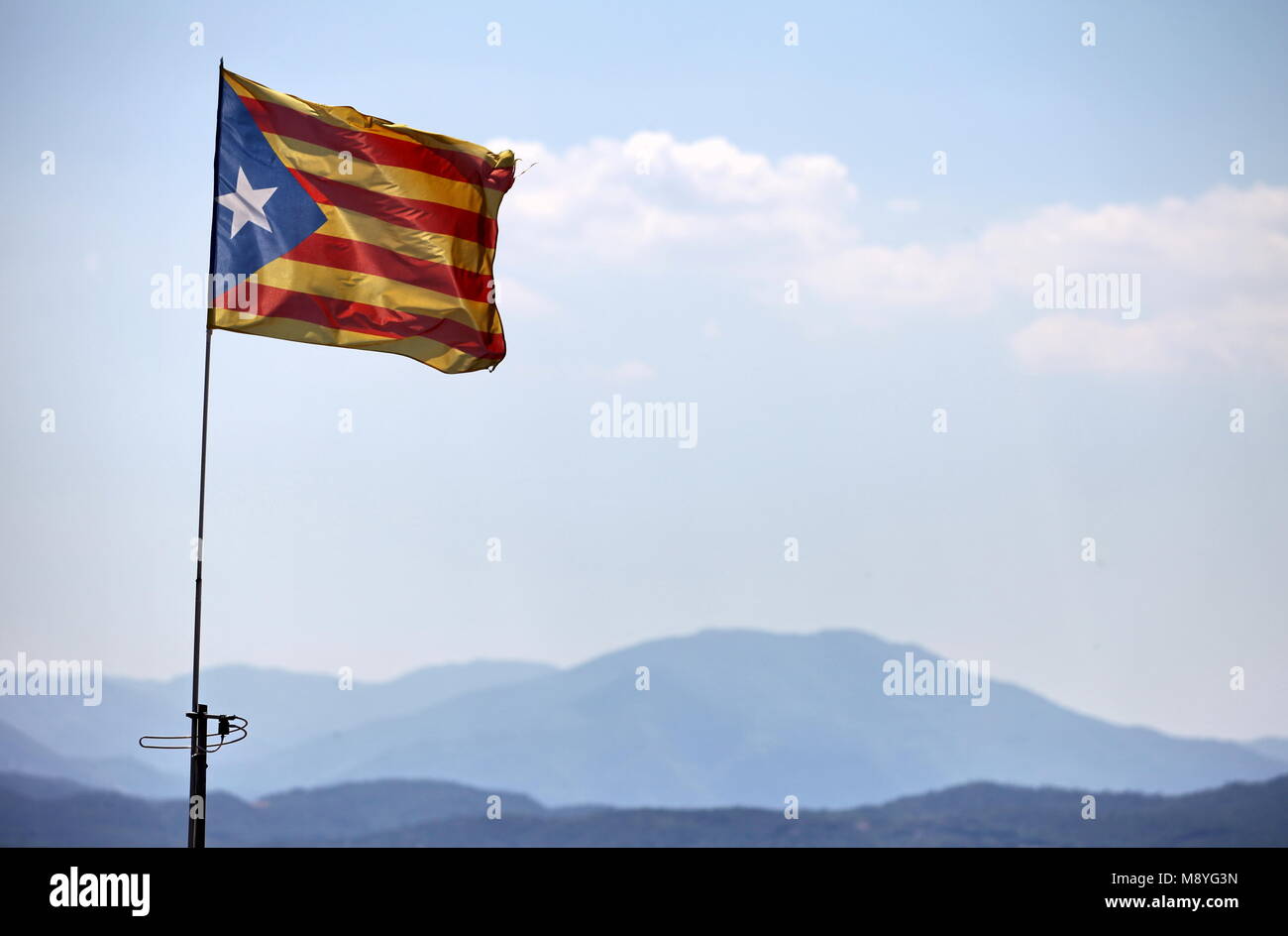 Blue catalan flag hi-res stock photography and images - Alamy