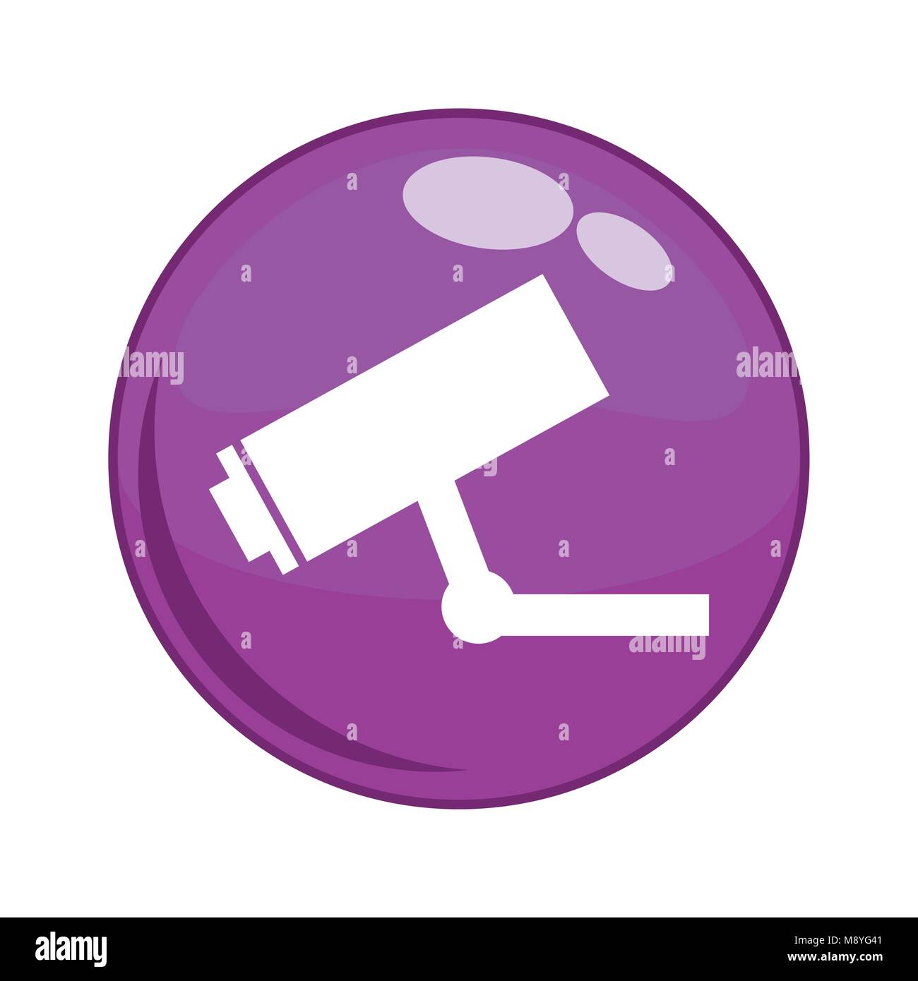 cctv camera button icon vector illustration design Stock Vector Image ...