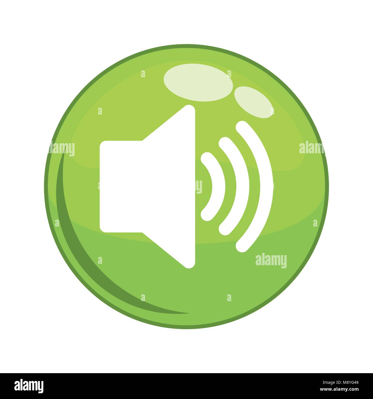 speaker sound button icon vector illustration design Stock Vector Image ...