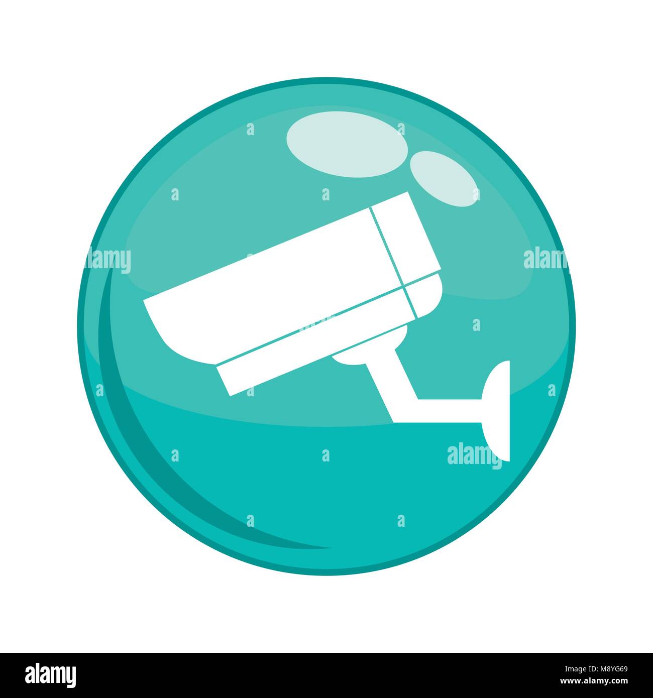cctv camera button icon vector illustration design Stock Vector Image ...