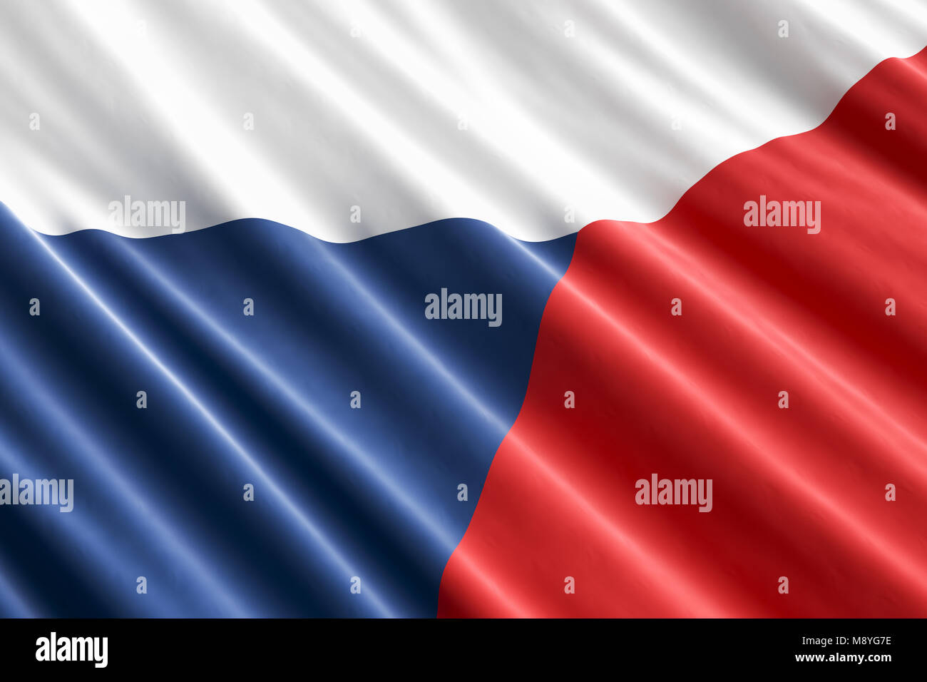 Czech Republic flag background, 3D rendering Stock Photo - Alamy
