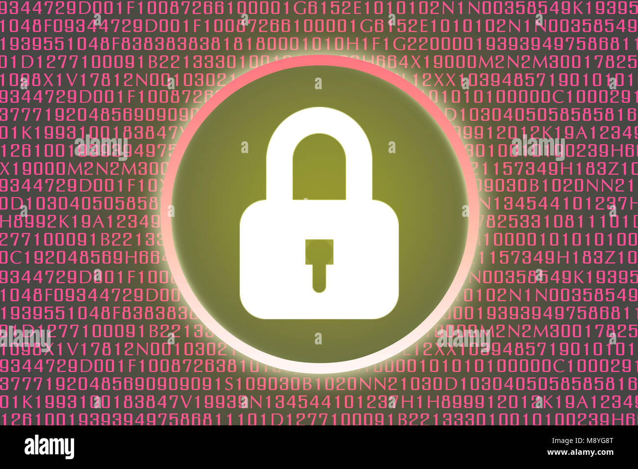 Professional lock screen on laptop or computer display Stock Photo - Alamy