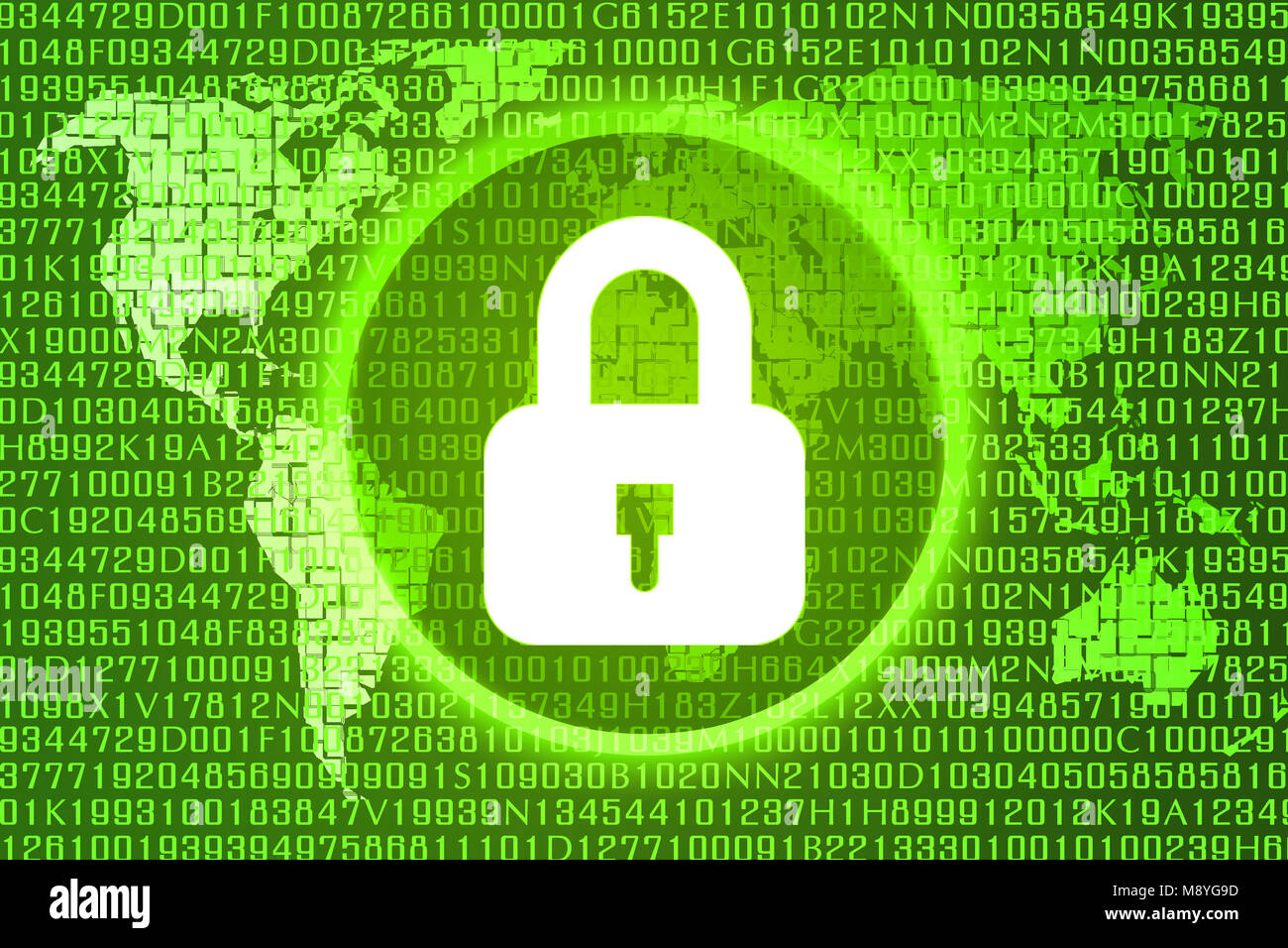 Professional lock screen on laptop or computer display Stock Photo - Alamy