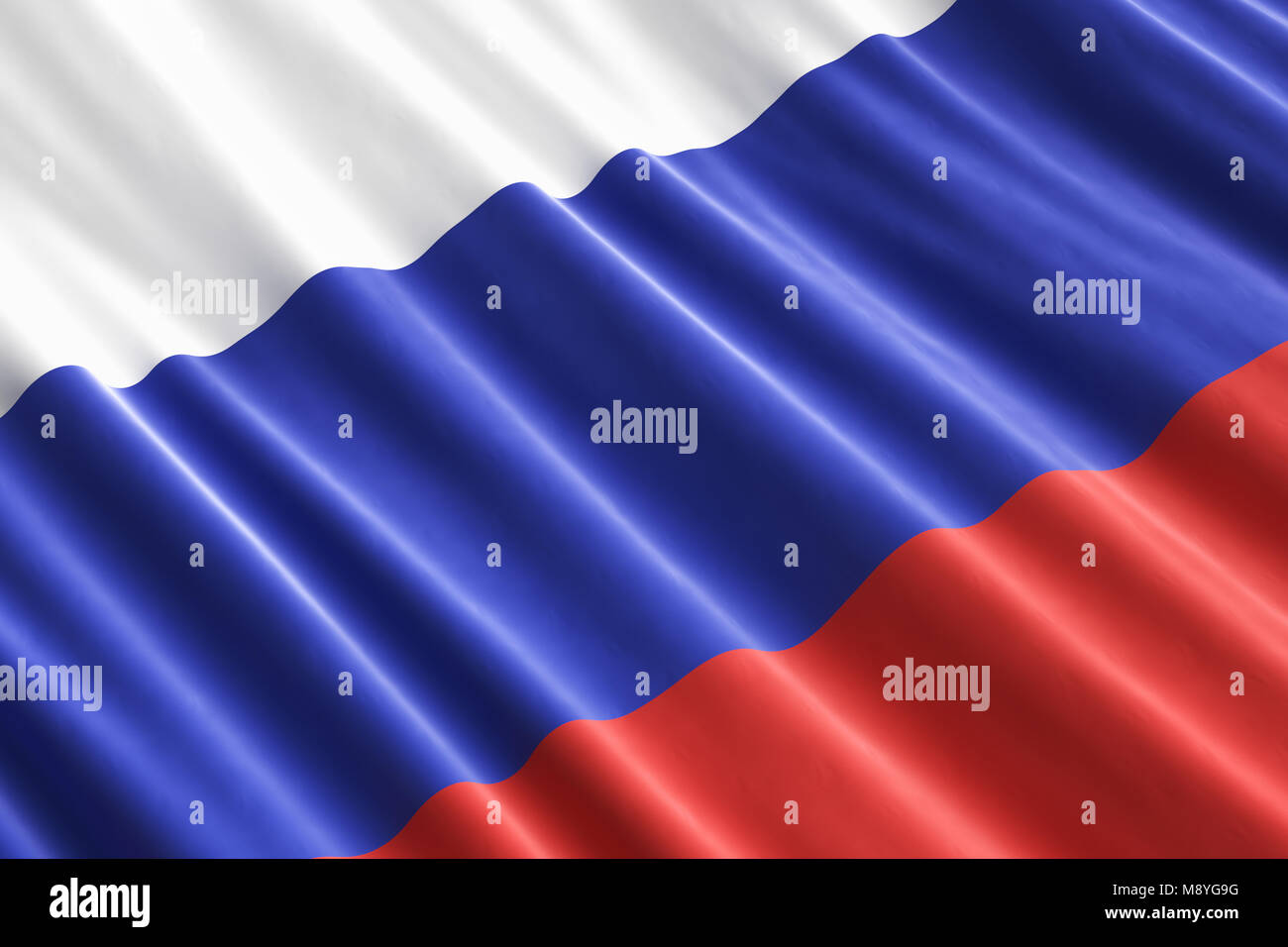 Russian flag background, 3D rendering Stock Photo - Alamy