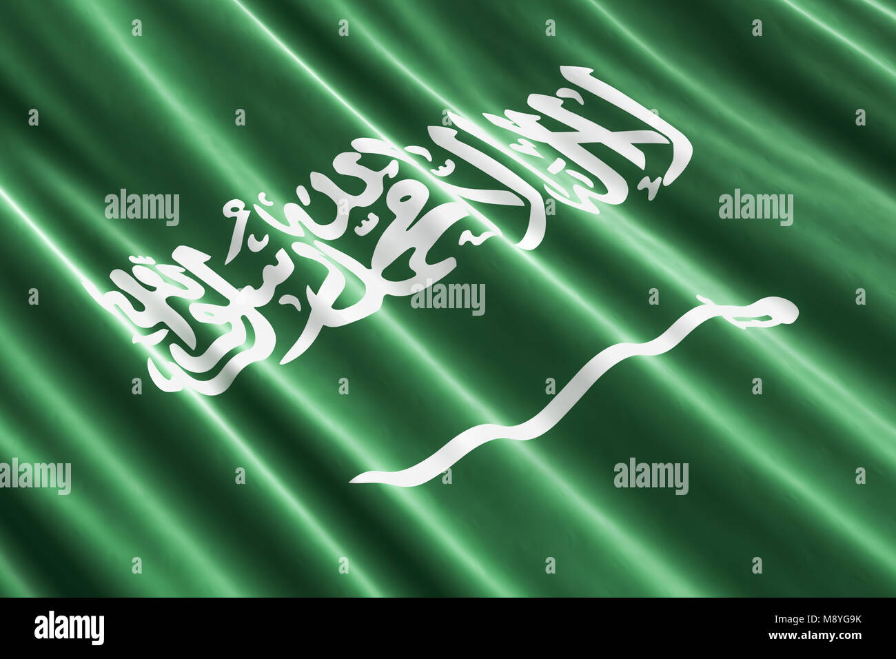 Saudi Arabia flag background, 3D rendering Stock Photo - Alamy