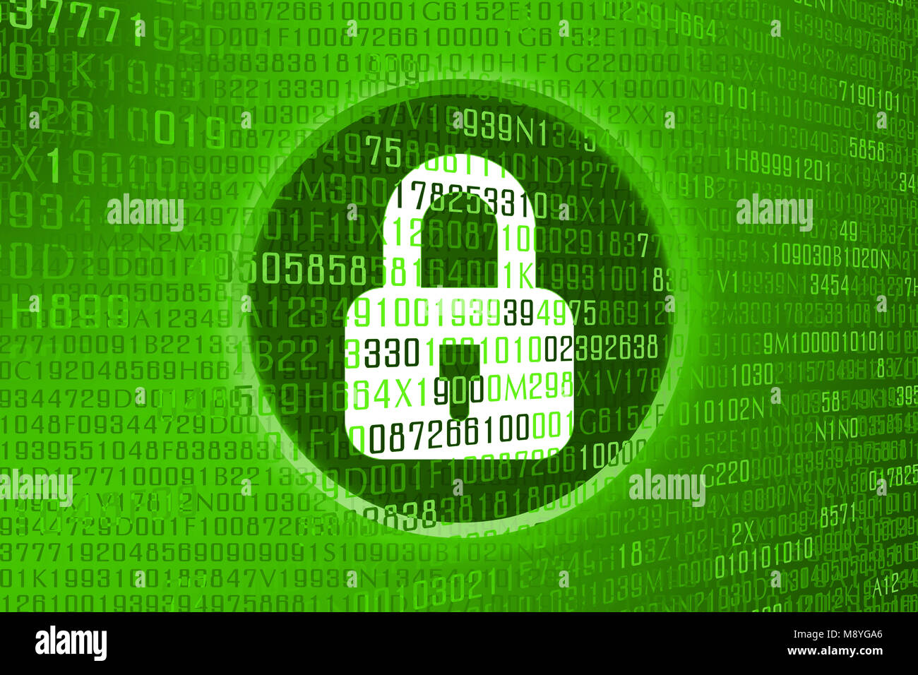 Professional lock screen on laptop or computer display Stock Photo - Alamy