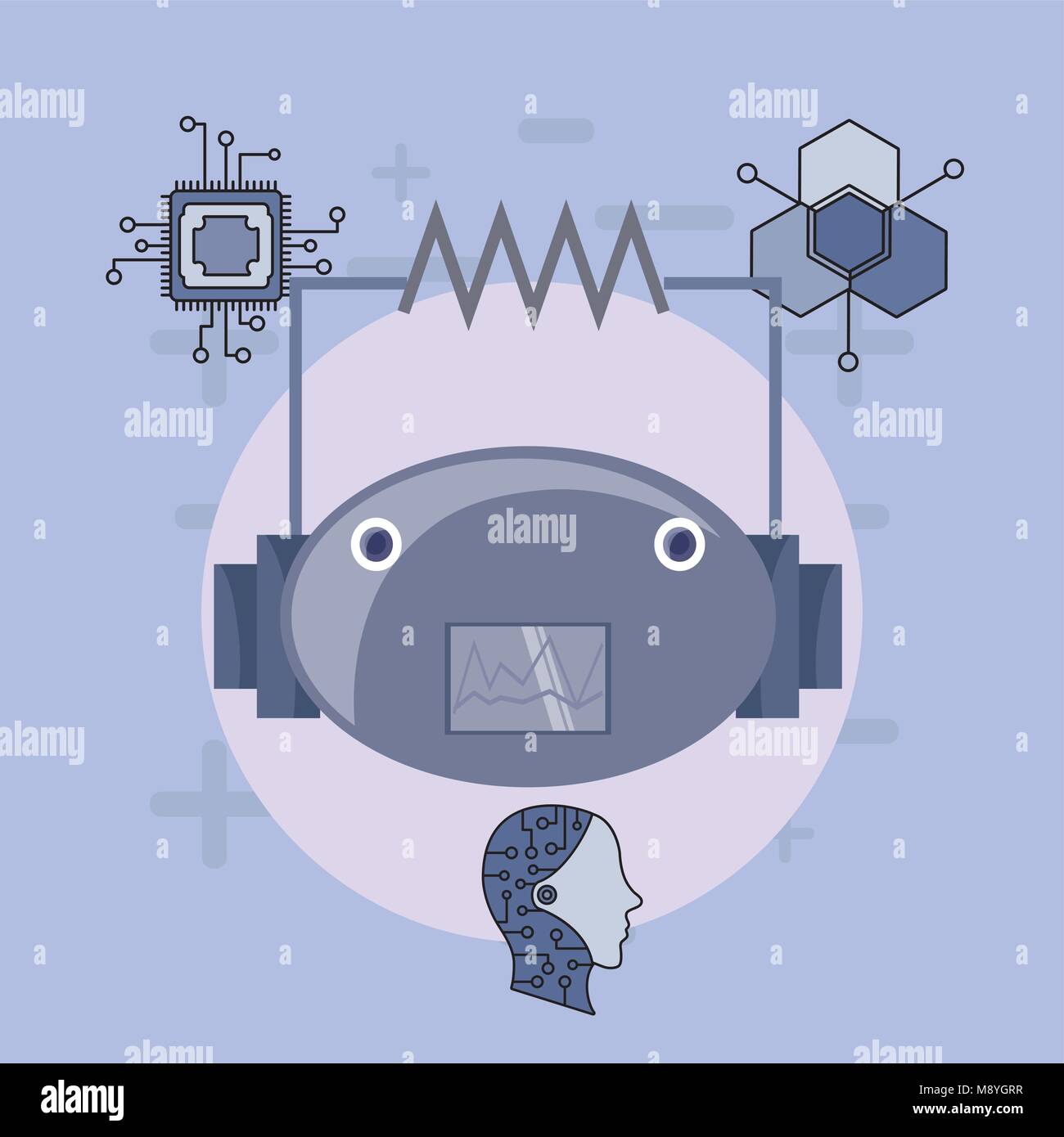 Abstract artificial intelligence technology related Stock Vector Images ...