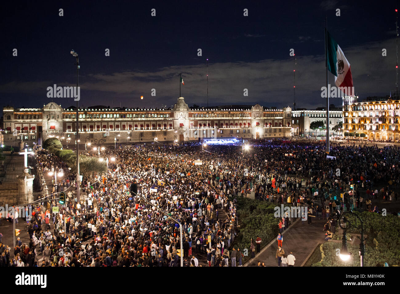 People march through Mexico City protesting for the return of 43 ...