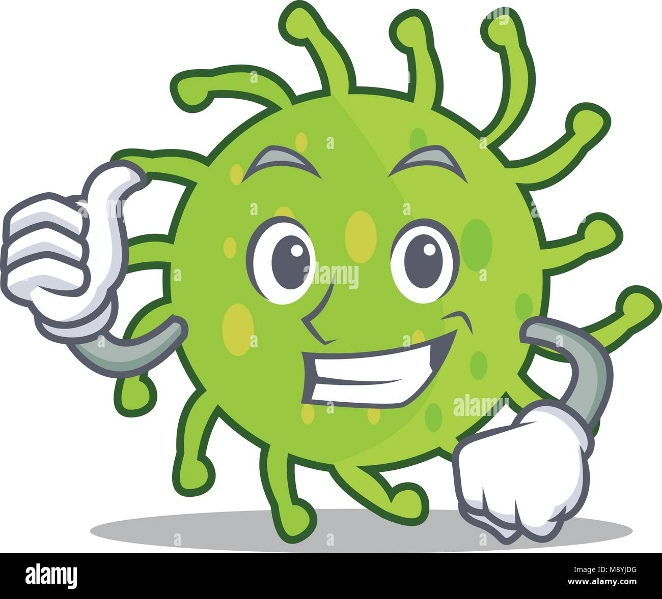 Happy Bacteria Clipart