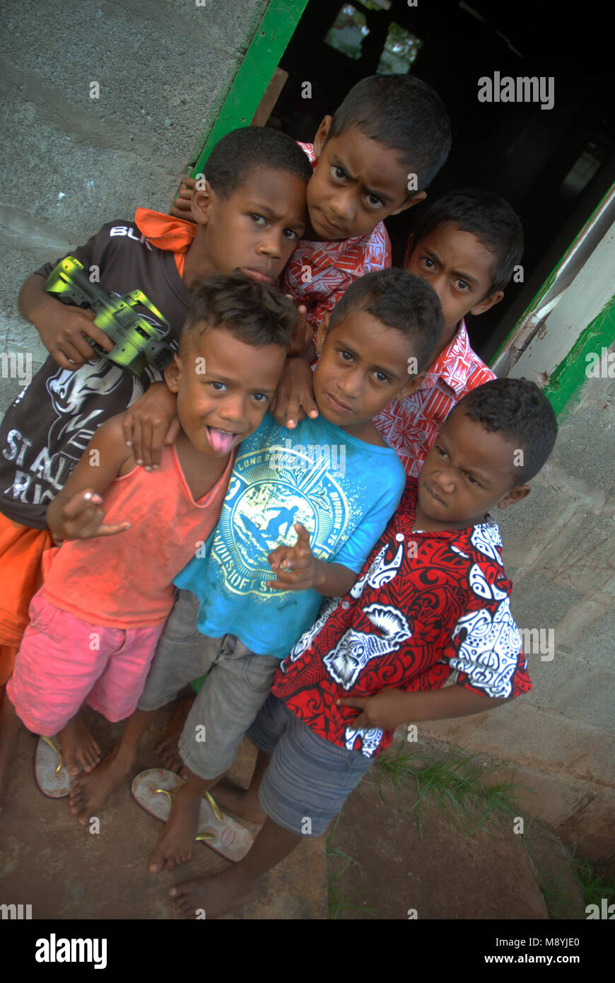 Fijian Children Playing High Resolution Stock Photography and Images ...