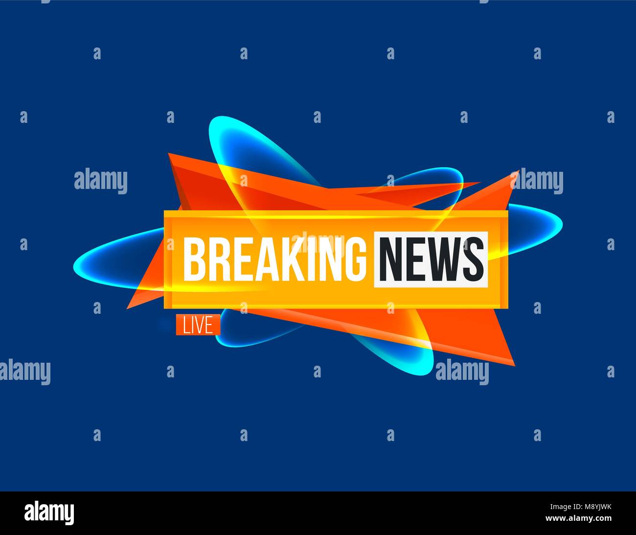 Colorful banner for breaking news Stock Vector Image & Art - Alamy