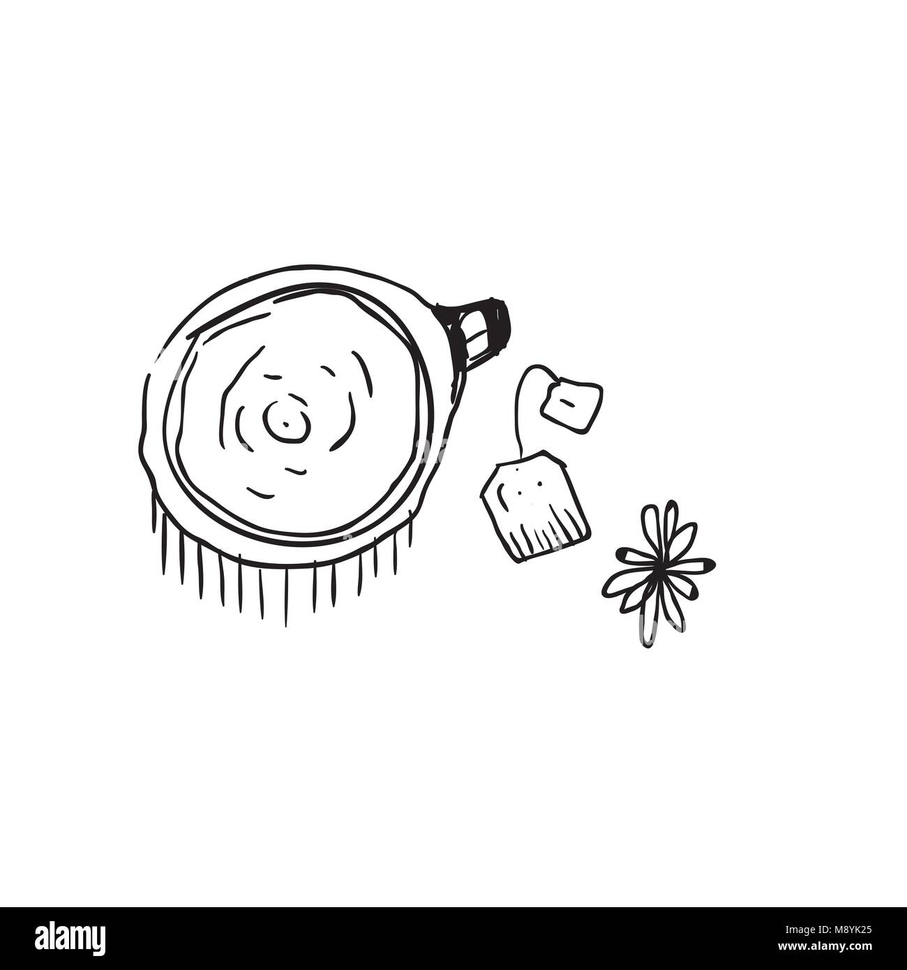 Cozy tea bag Stock Vector Images - Alamy