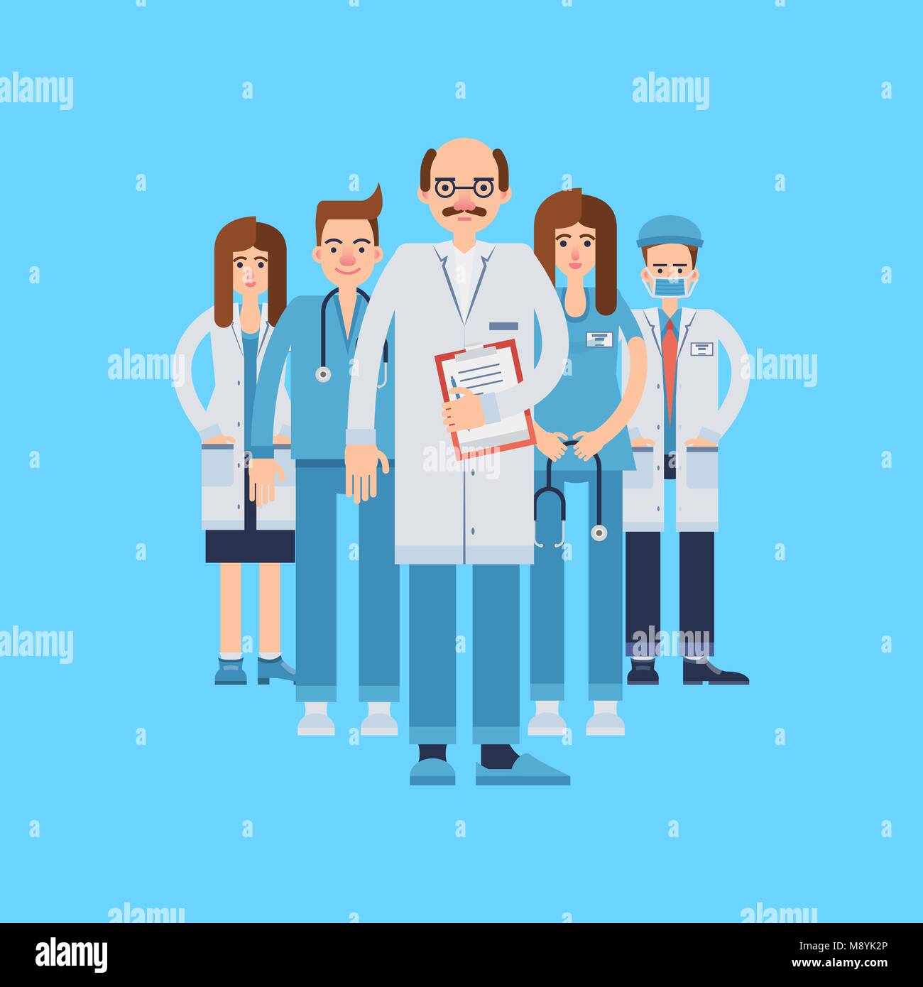 Set of doctors in various uniform Stock Vector Image & Art - Alamy