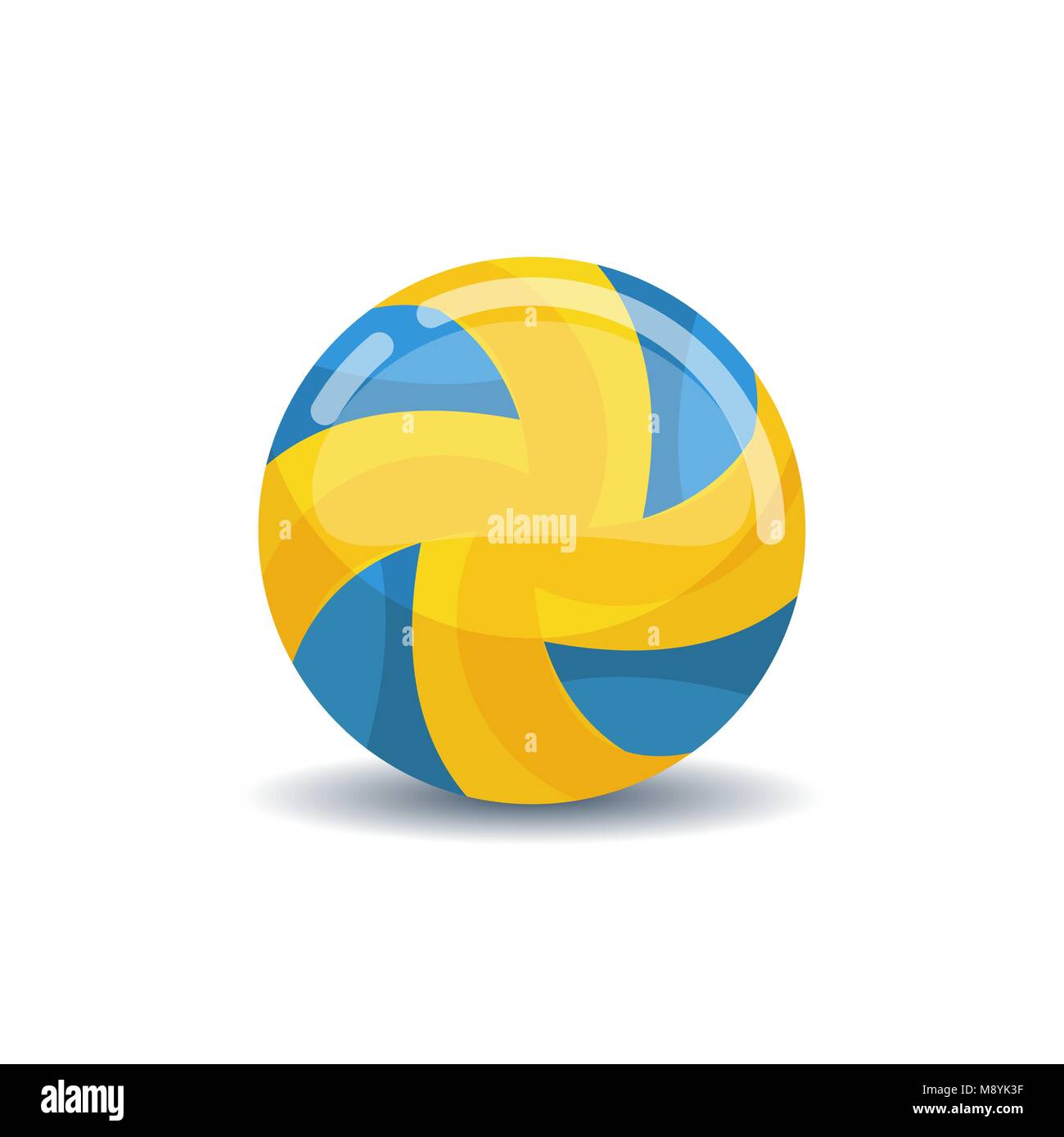 Yellow and blue colored ball Stock Vector Image & Art - Alamy