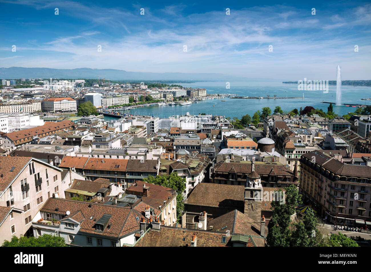 Lake geneva aerial hi-res stock photography and images - Alamy