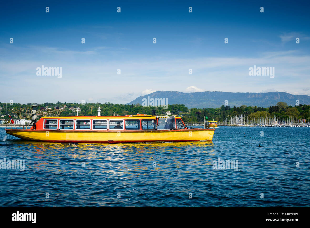 Ferry boat on Lake Geneva Stock Photo - Alamy