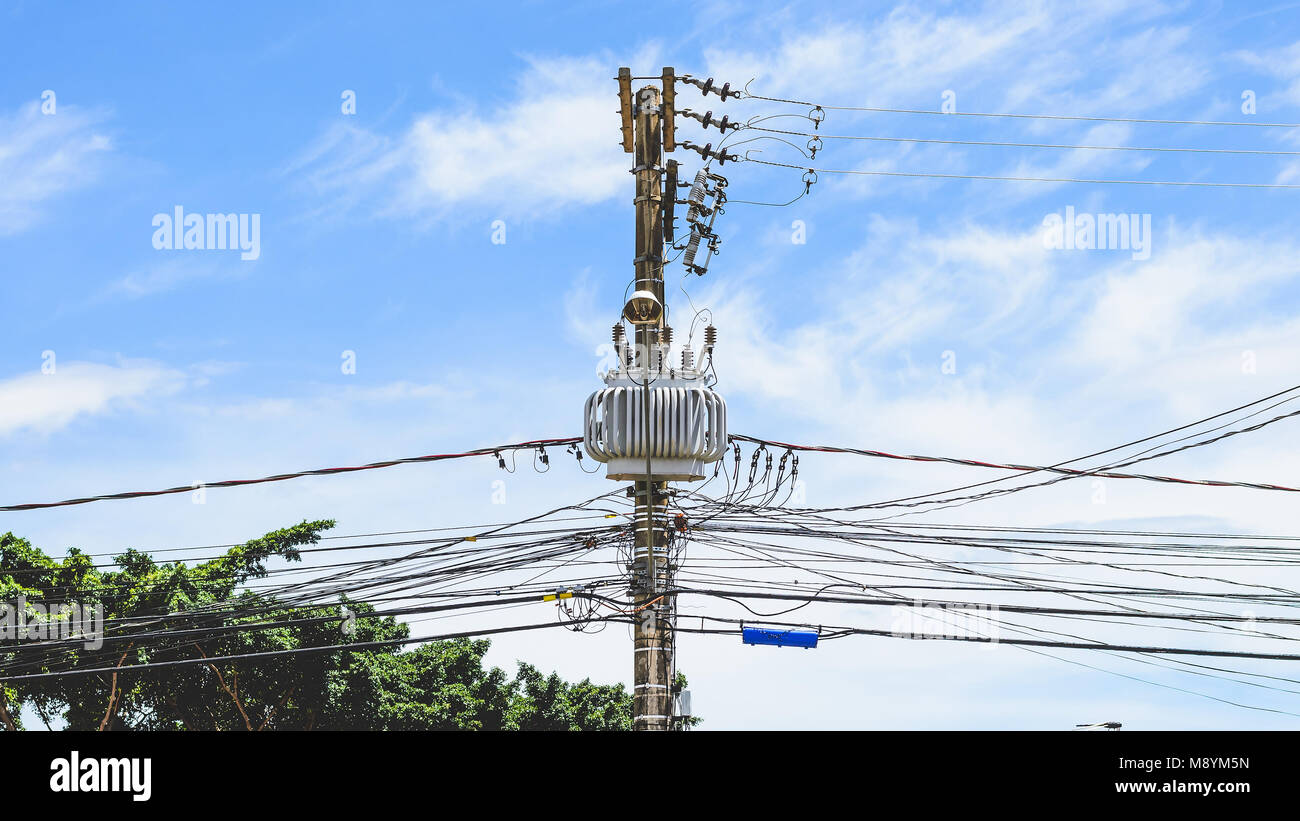 Pole Electrical Transformer Stock Photos & Pole Electrical Transformer ...