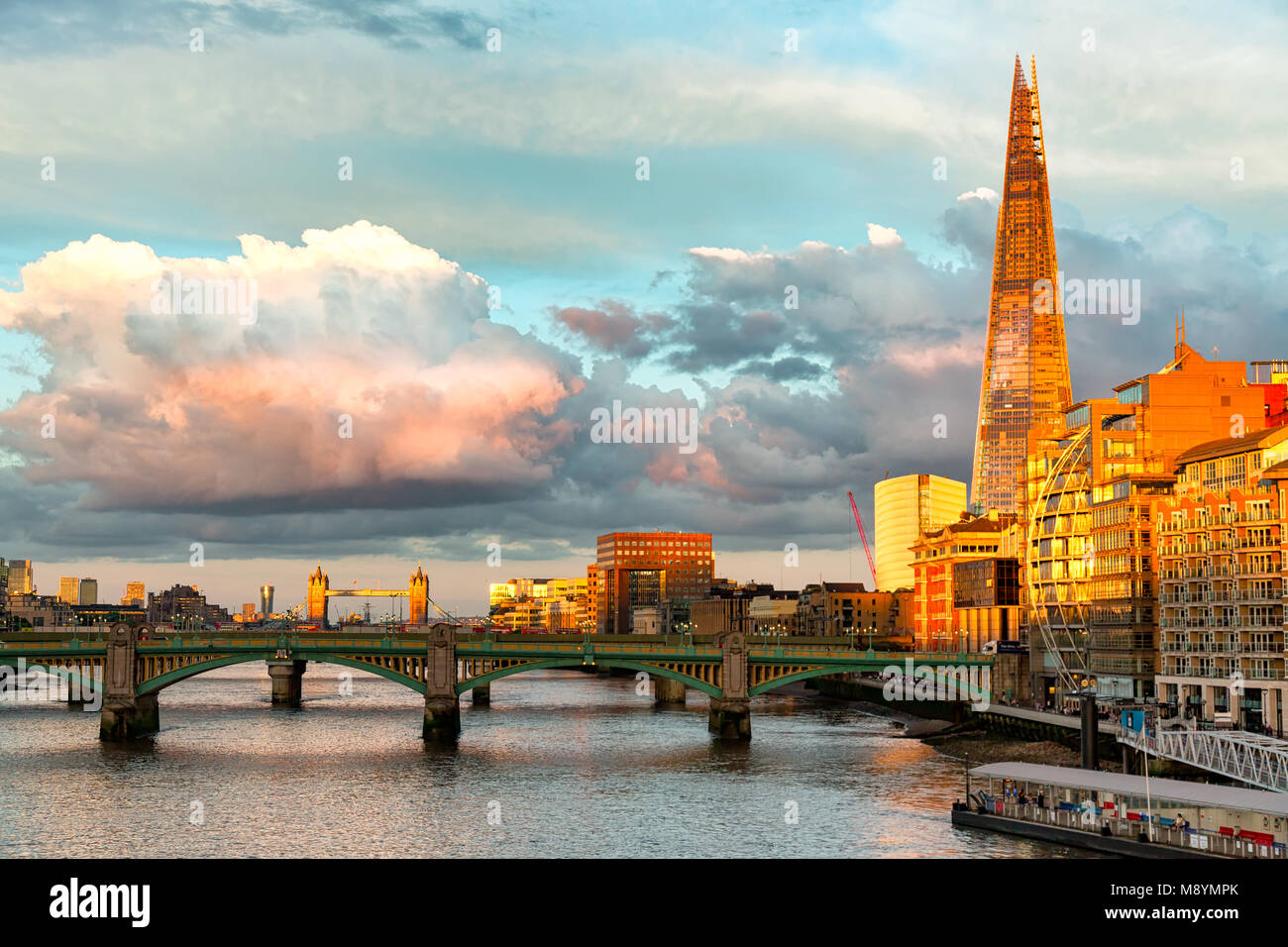 The Shard at sunset Stock Photo - Alamy
