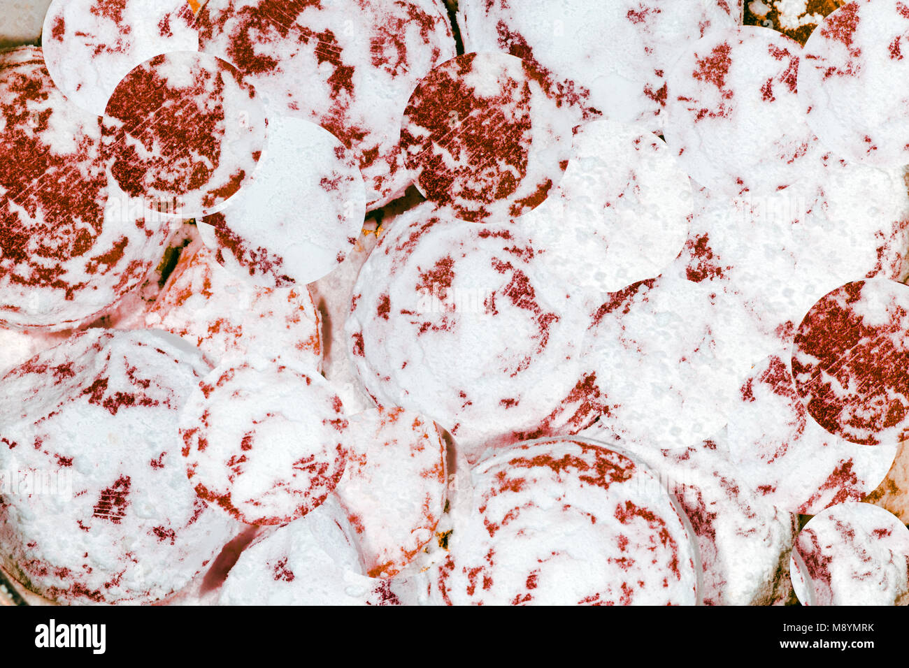 glass candy powdered sugar, background image, close-up Stock Photo - Alamy