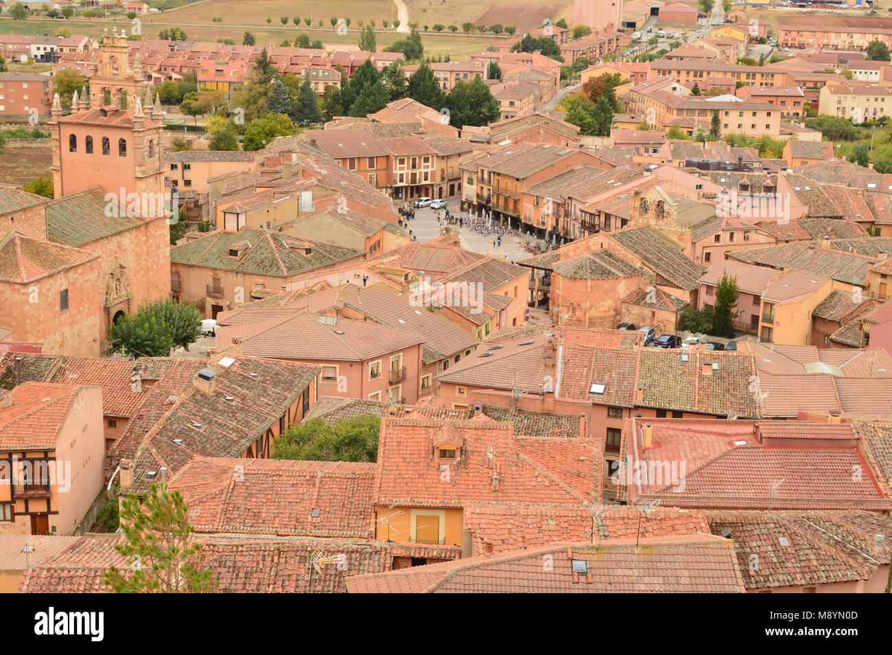 Aerial Views Of The Town Of Ayllon Cradle Of The Red Villages In ...