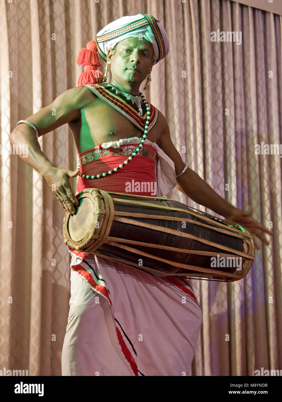 Traditional Sri Lankan dancers and musicians at a display - in this ...