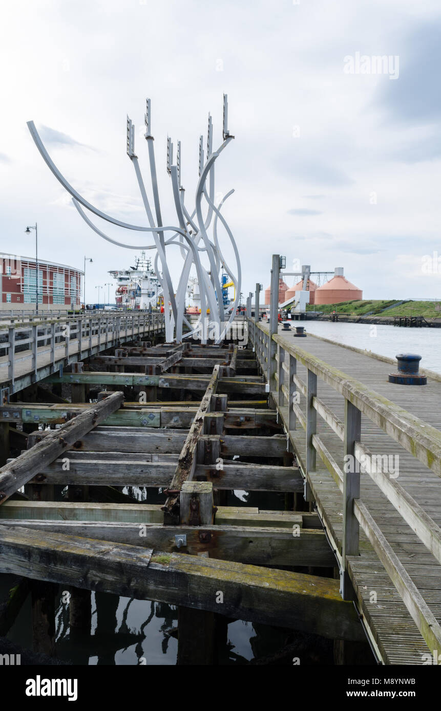 Blyth Staithes at Blyth, Northumberland Stock Photo - Alamy