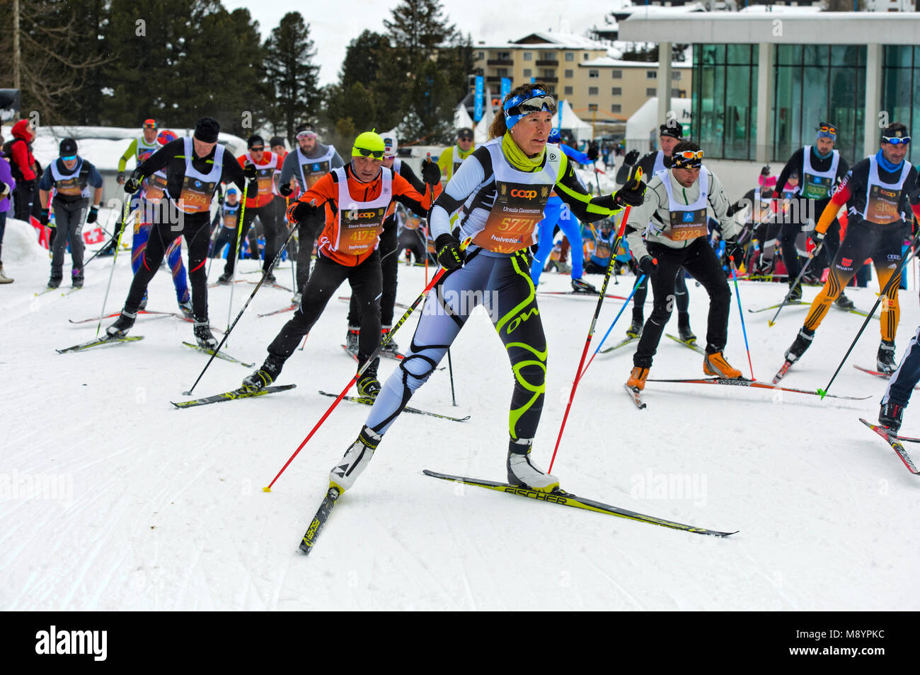 Engadin ski marathon hi-res stock photography and images - Alamy