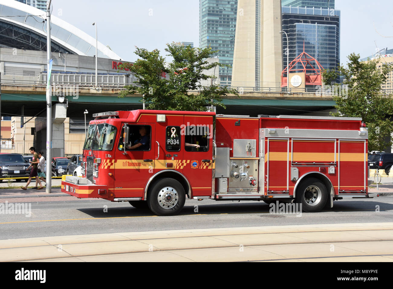 Toronto fire department, Canada Stock Photo - Alamy