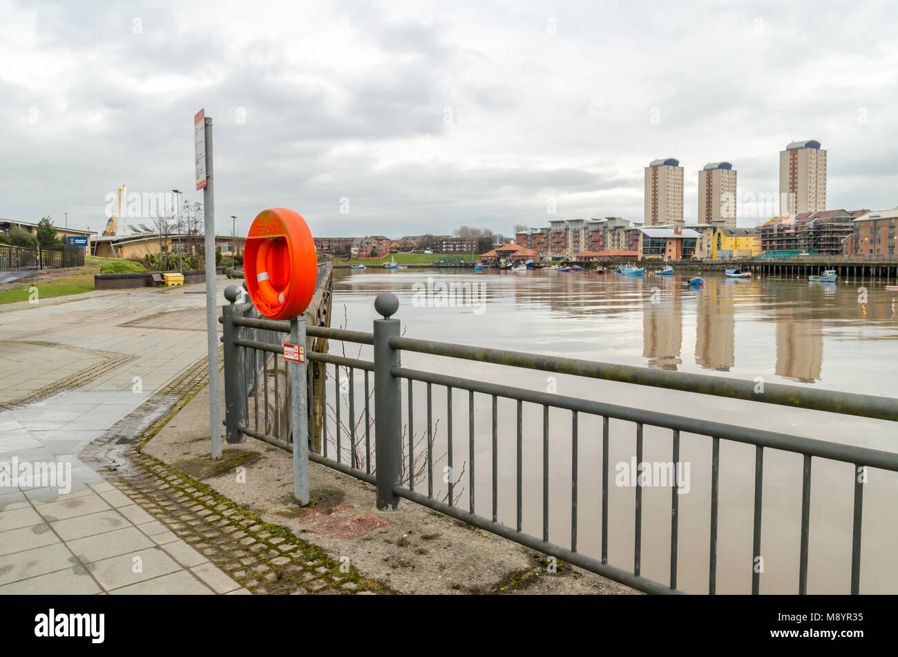 The River Wear at Monkwearmouth, Sunderland Stock Photo - Alamy