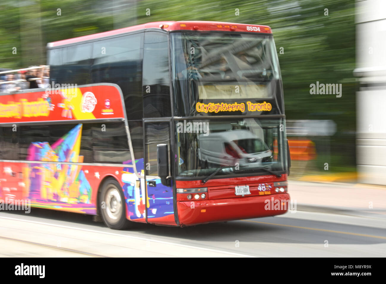 sightseeing tour bus, Toronto , Canada Stock Photo - Alamy