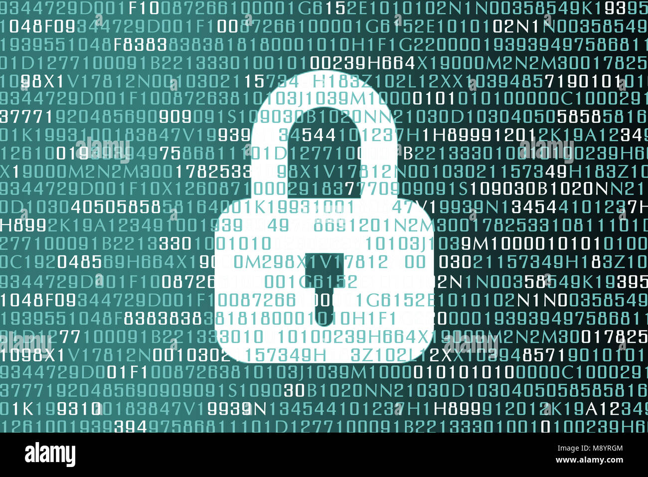 Professional lock screen on laptop or computer display Stock Photo - Alamy