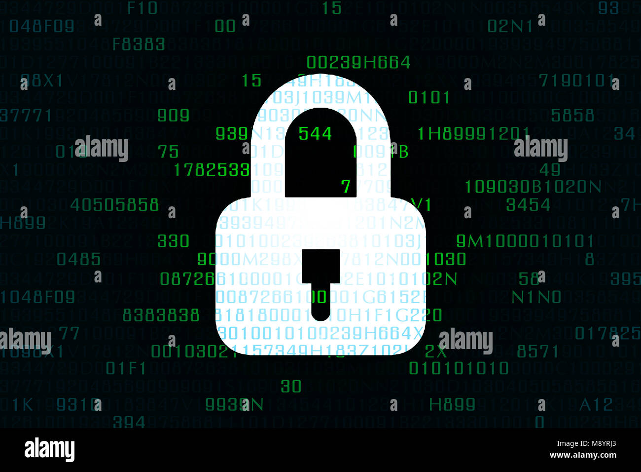 Professional lock screen on laptop or computer display Stock Photo - Alamy