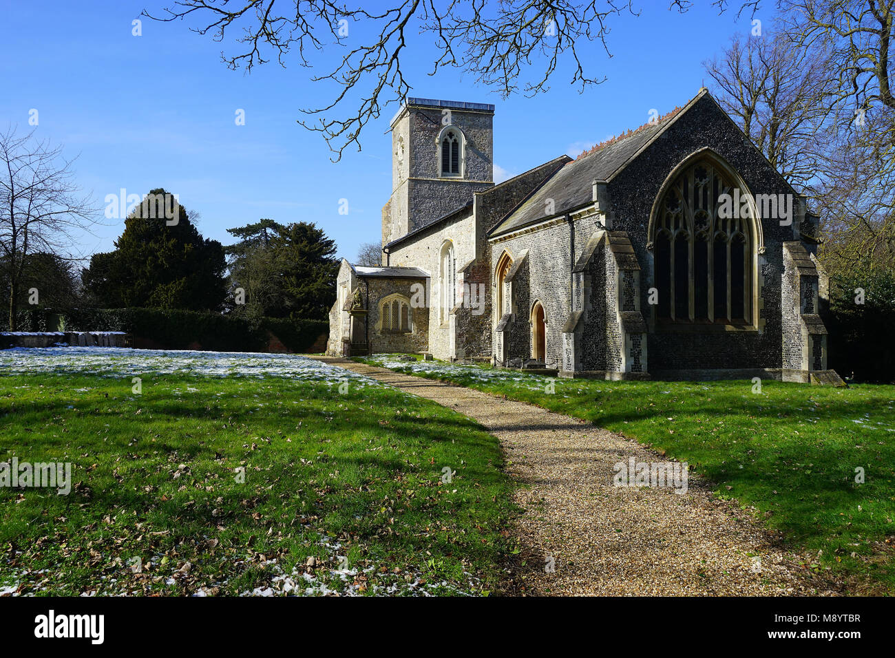 The Church of St Mary, Wallington, Herts Stock Photo - Alamy