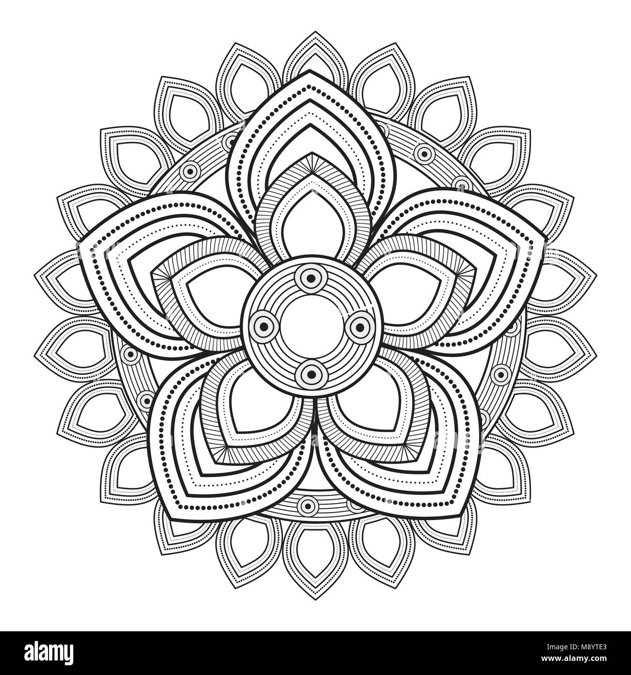 Mandale of bohemic and ornament concept Stock Vector Image & Art - Alamy