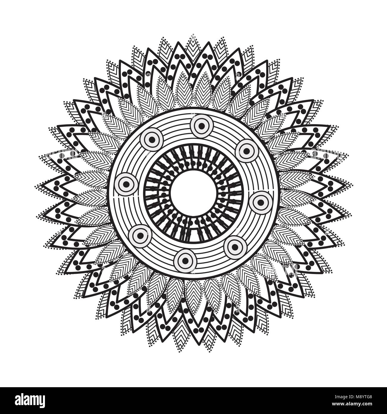 Mandale of bohemic and ornament concept Stock Vector Image & Art - Alamy